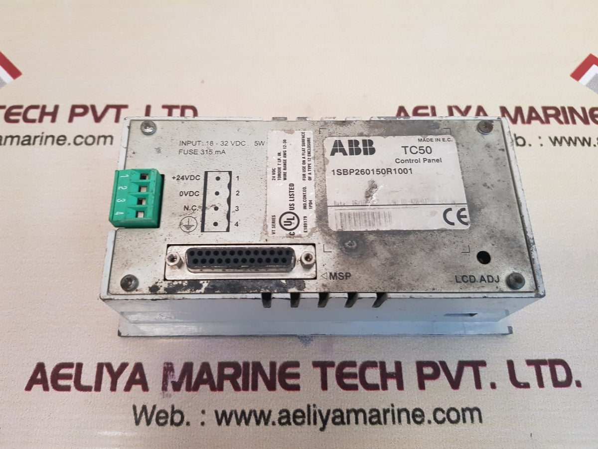 Abb tc50 control panel – Aeliya Marine