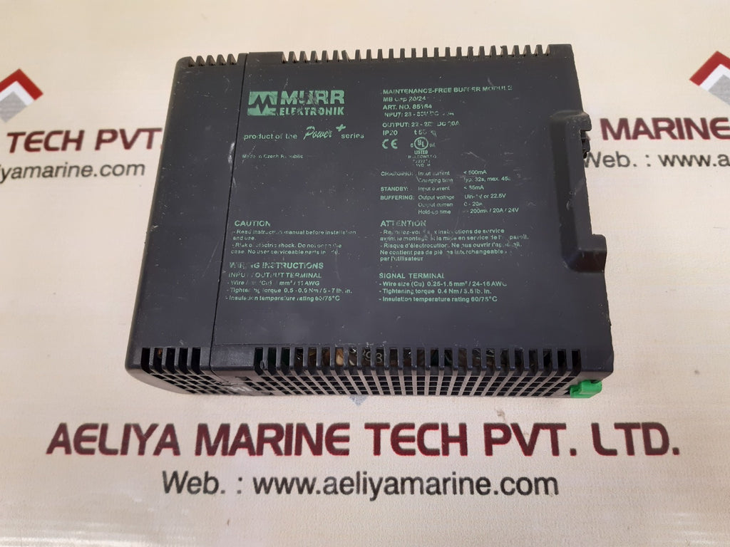 Murr 85184 maintenance-free buffer module 23-30v dc – Aeliya Marine