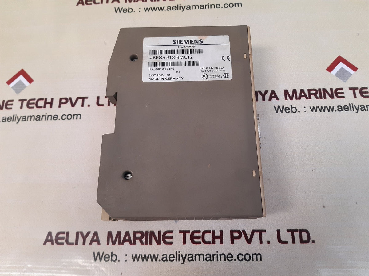 Siemens 6es5 318-8mc12 simatic s5 interface module – Aeliya Marine