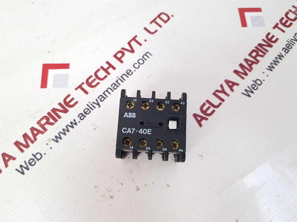 Abb Ca7-40E Auxiliary Contact Block – Aeliya Marine