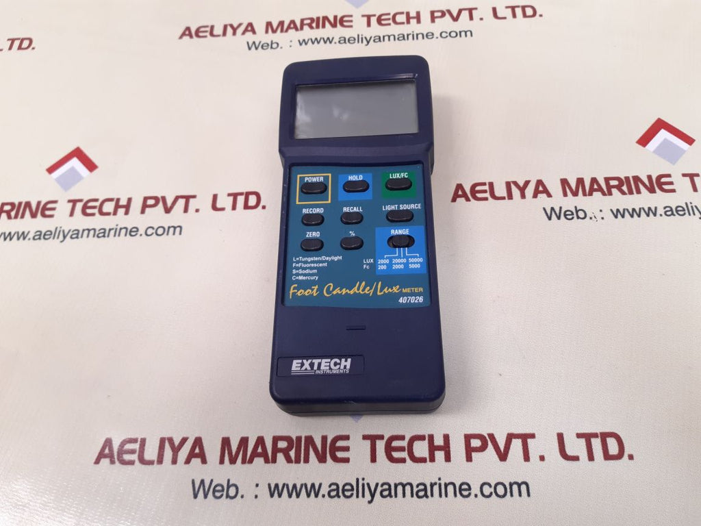 Extech 407026 Lux Heavy Duty Light Meter – Aeliya Marine
