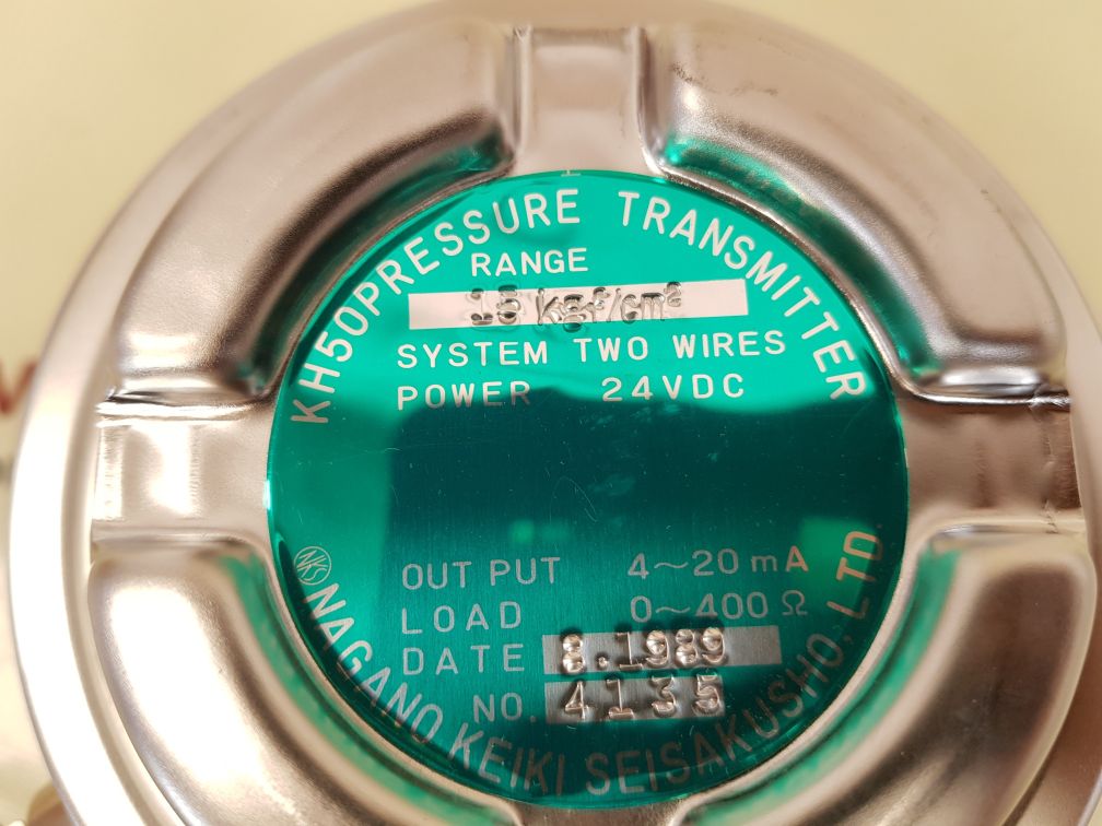 Nagano Keiki Kh 50 Pressure Transmitter 24Vdc 4-20Ma – Aeliya Marine