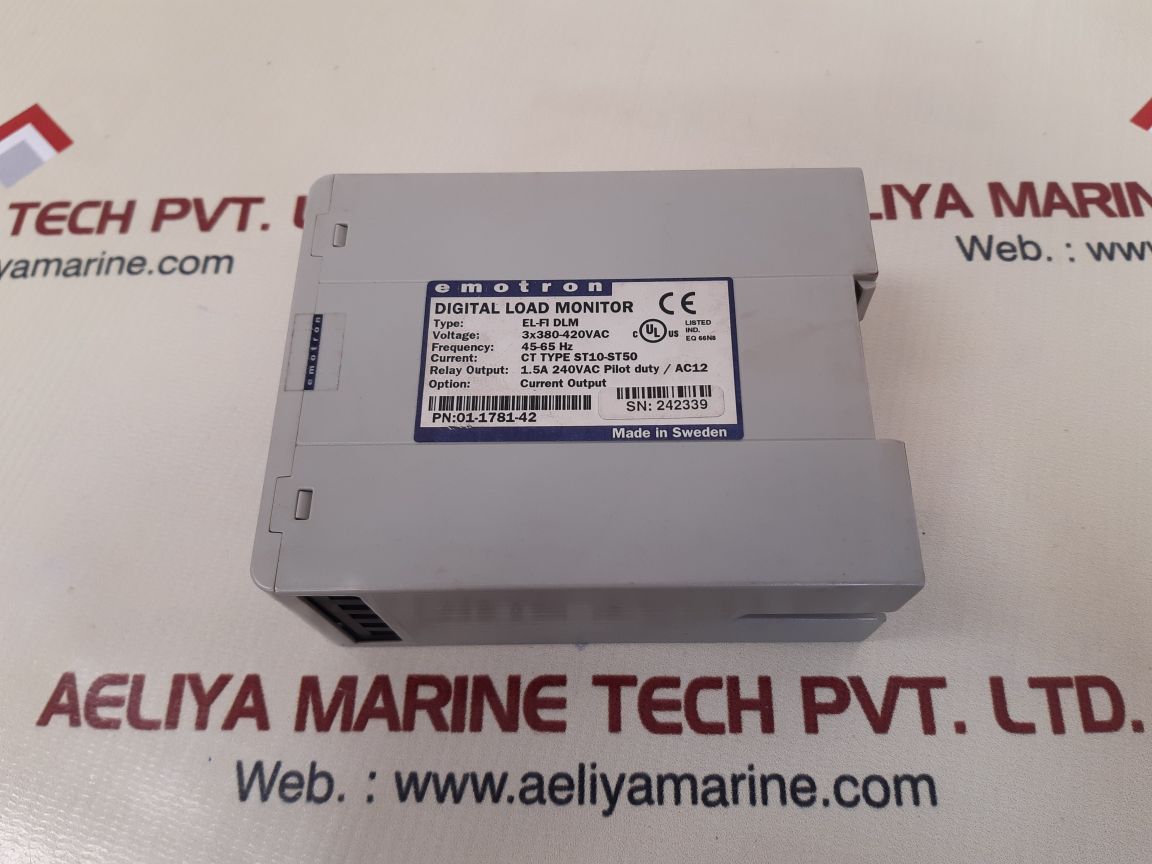Emotron el-fi dlm digital load monitor 01-1781-42 – Aeliya Marine