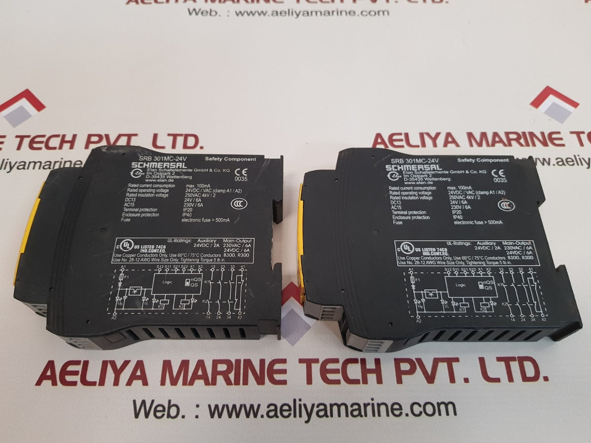 Schmersal protect srb 301mc-24v safety relay – Aeliya Marine