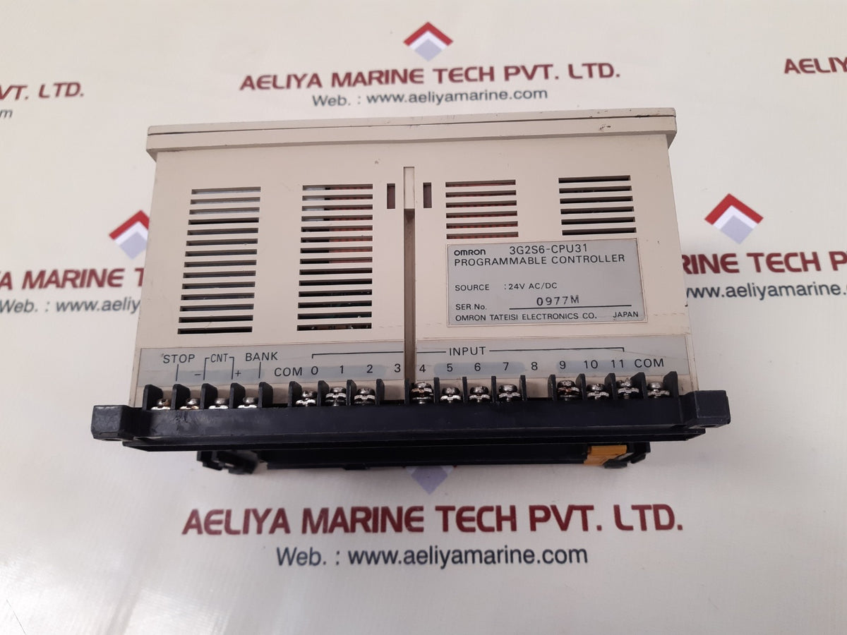 Omron 3g2s6-cpu31 sysmac s6 programmable controller – Aeliya Marine