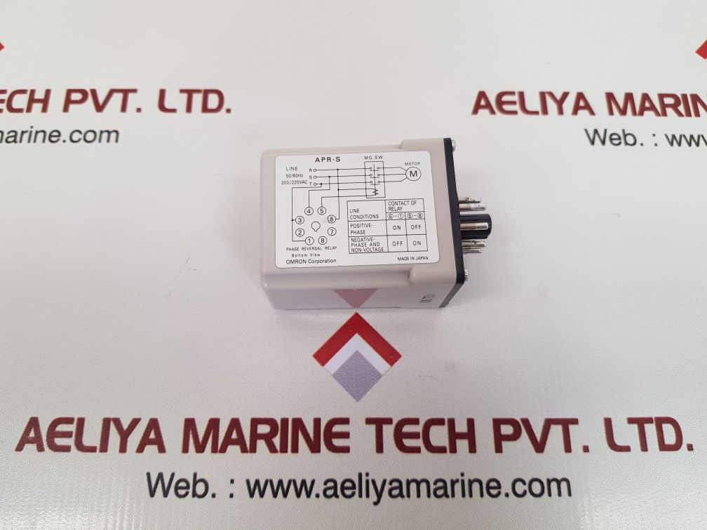 Omron Apr-s Phase Reversal Relay 200/220Vac – Aeliya Marine