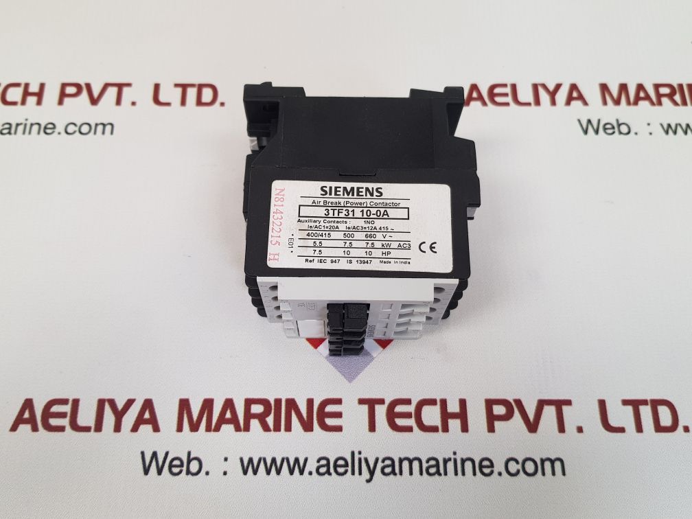 Siemens 3tf31 10-0a contactor – Aeliya Marine