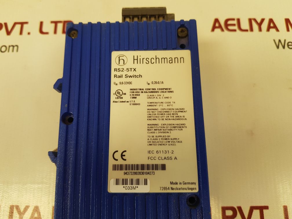 Hirschmann rs2-5tx rail switch – Aeliya Marine