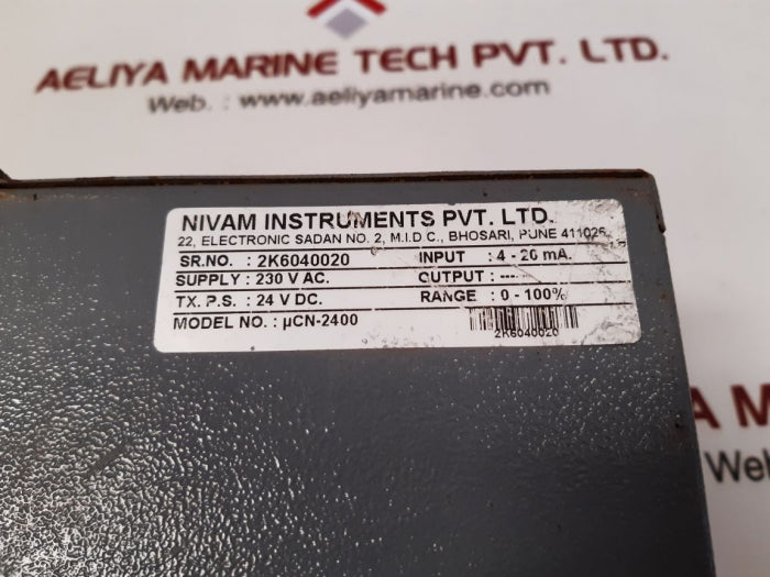 Nivam Âµcn-2400 indicating controller – Aeliya Marine