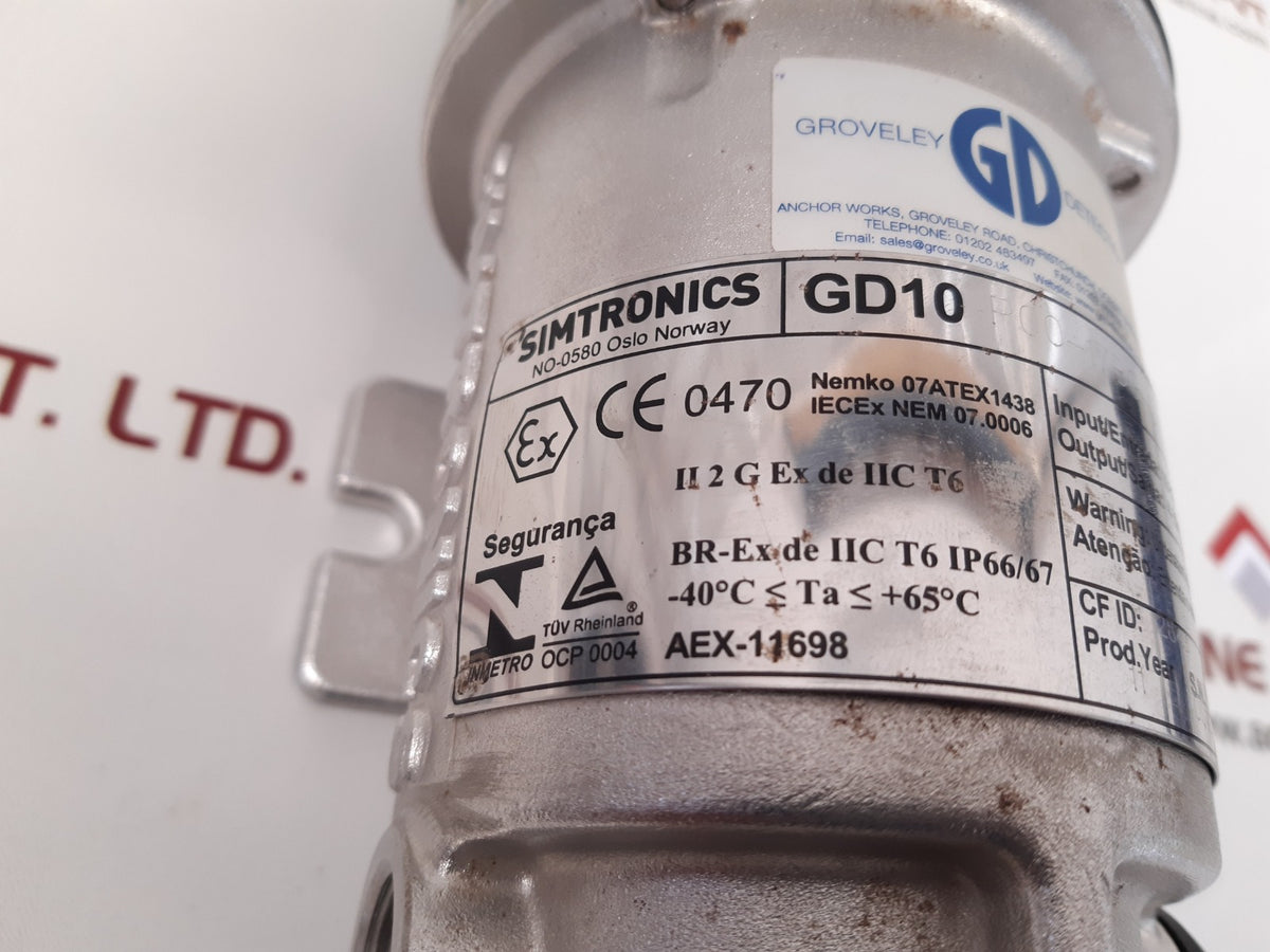 Simtronics gd10-p00-17bg-0xh-00 infrared point gas detector – Aeliya Marine