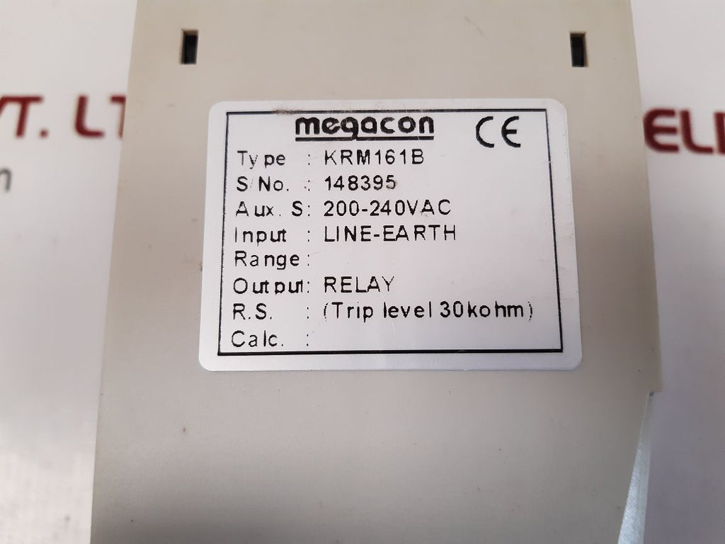 Megacon Krm161B Earth Fault Relay – Aeliya Marine