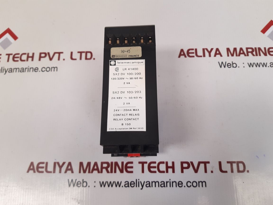 Telemecanique sx2 dv 200 time delay controller – Aeliya Marine