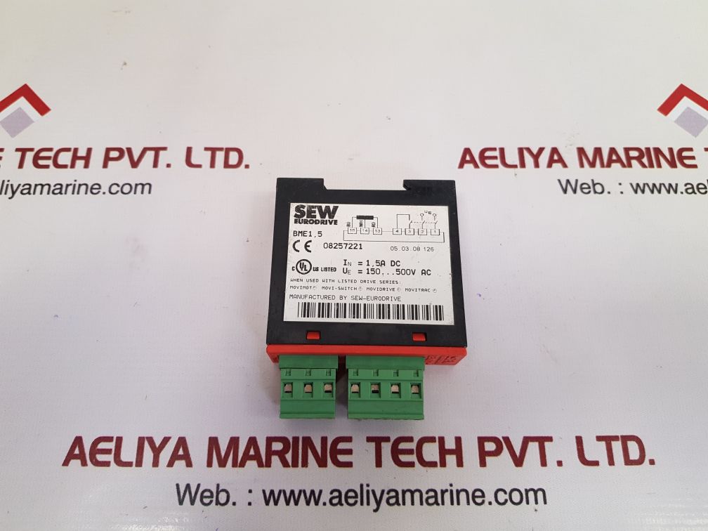 Sew eurodrive bme 1,5 motor brake rectifier 08257221 – Aeliya Marine