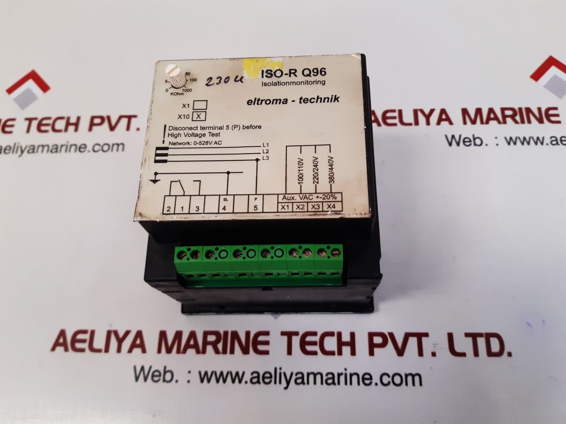 Eltroma iso-r q96 isolation monitoring meter – Aeliya Marine