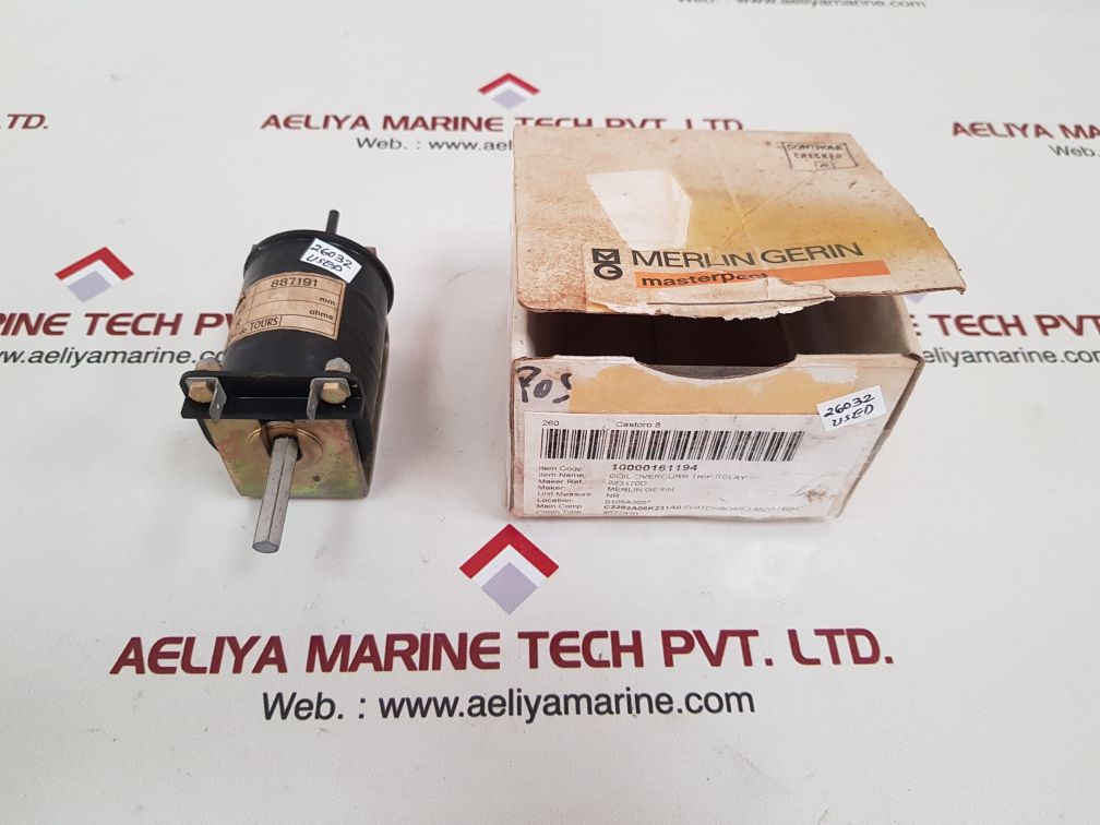 Merlin gerin 887191 circuit breaker trip coil – Aeliya Marine