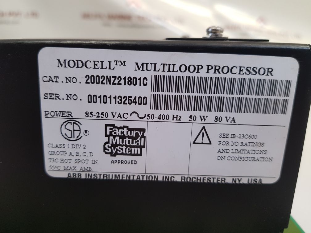 Abb modcell 2002nz21801c multiloop processor – Aeliya Marine