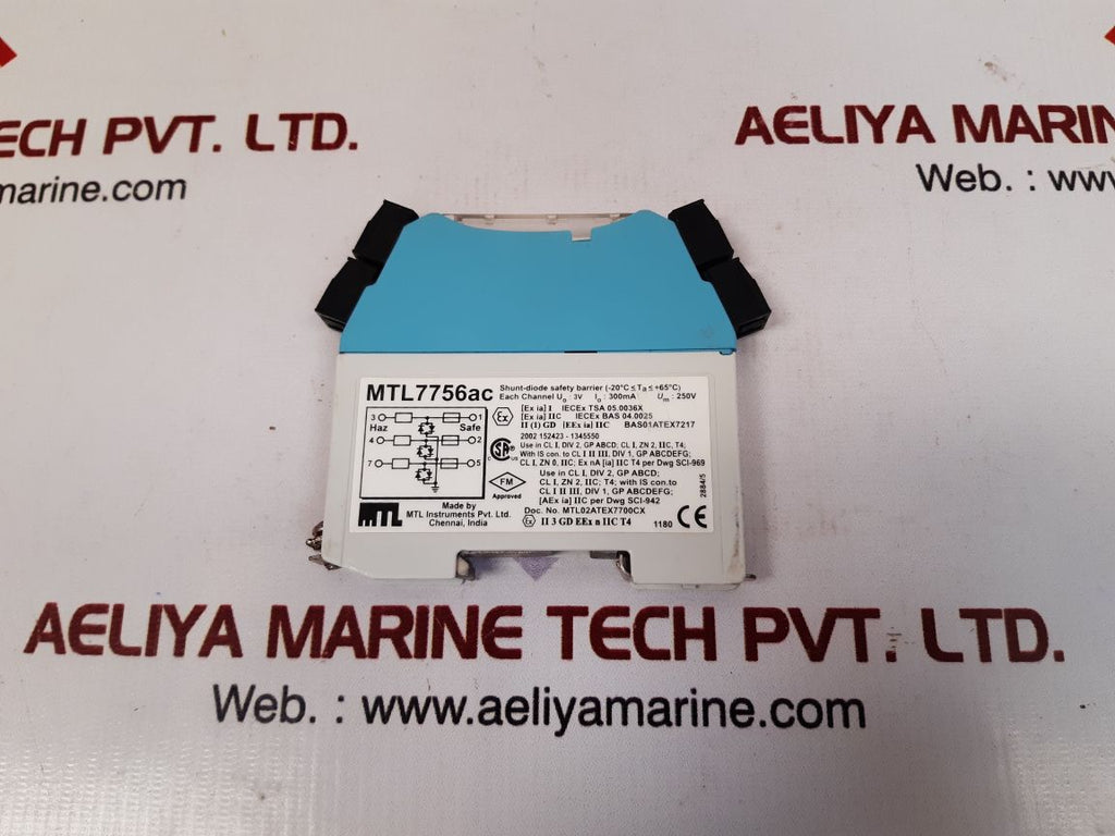 Measurement technology mtl7756ac shunt-diode safety barrier – Aeliya Marine