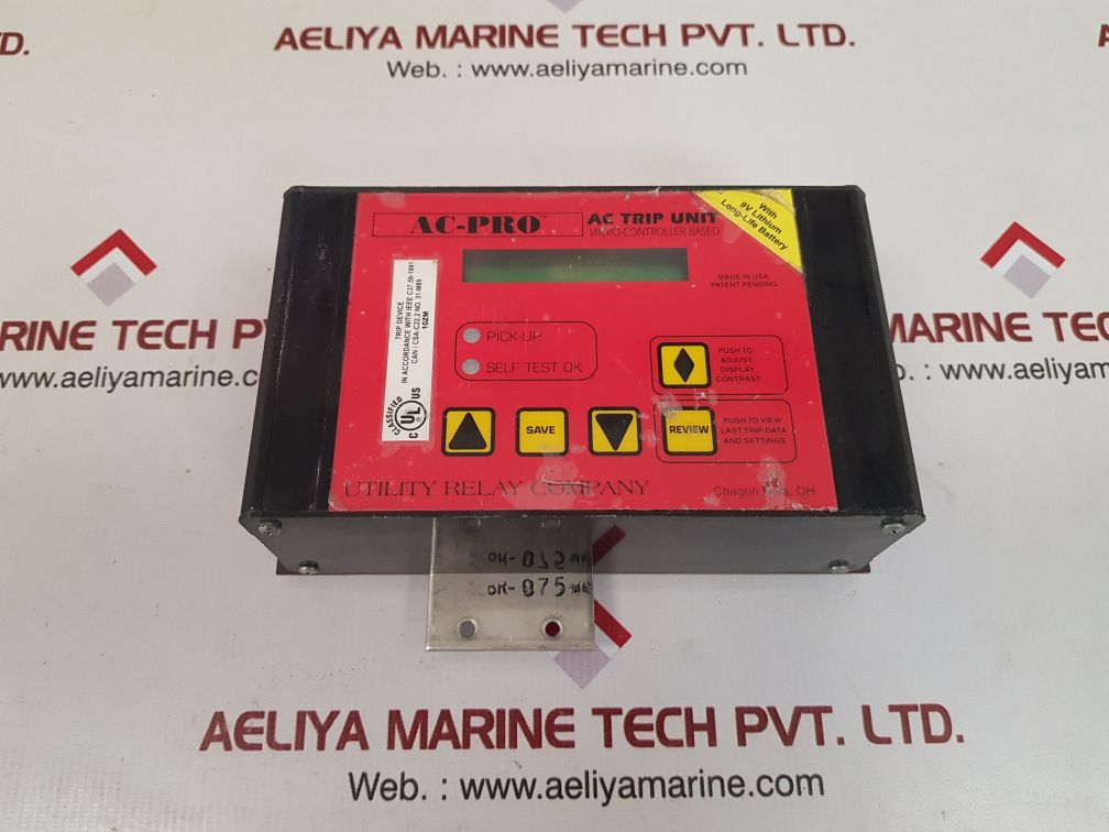 Utility relay company ac-pro ac trip unit – Aeliya Marine