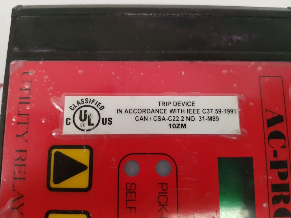 Utility relay company ac-pro ac trip unit – Aeliya Marine