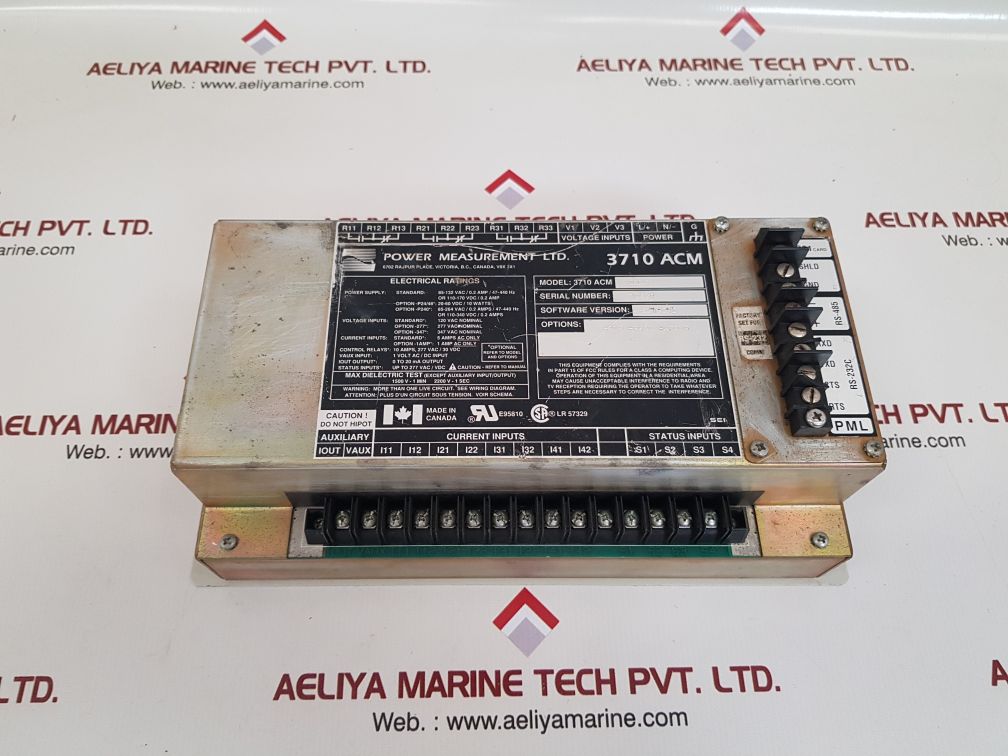 Power measurement 3710 acm tran controller – Aeliya Marine