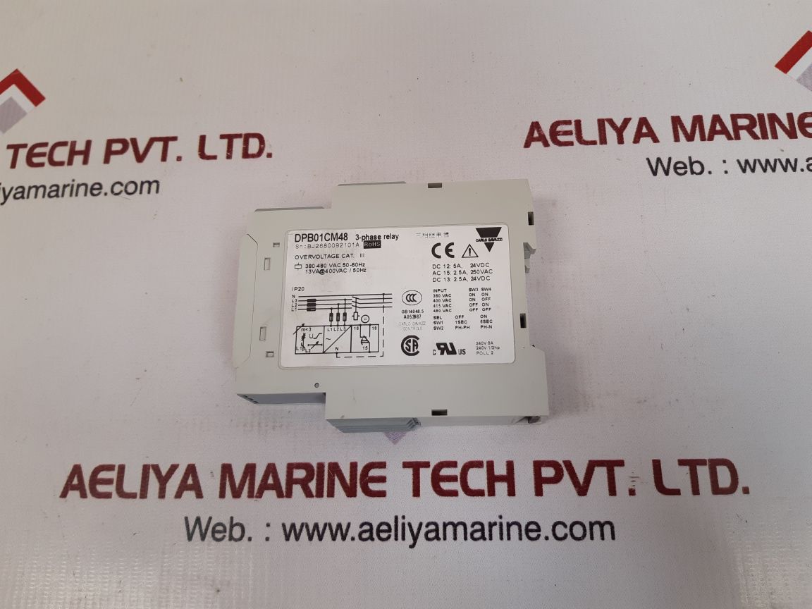 Carlo gavazzi dpb01cm48 3 phase voltage relay – Aeliya Marine