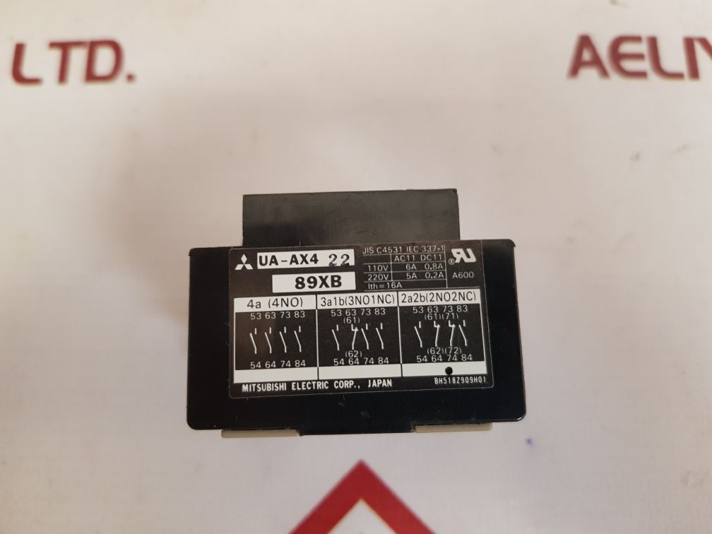 Mitsubishi electric ua-ax 422 auxiliary contact block – Aeliya Marine