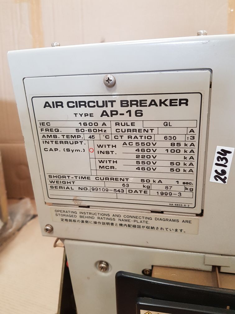 Terasaki ap-16 air circuit breaker air circuit breaker – Aeliya Marine