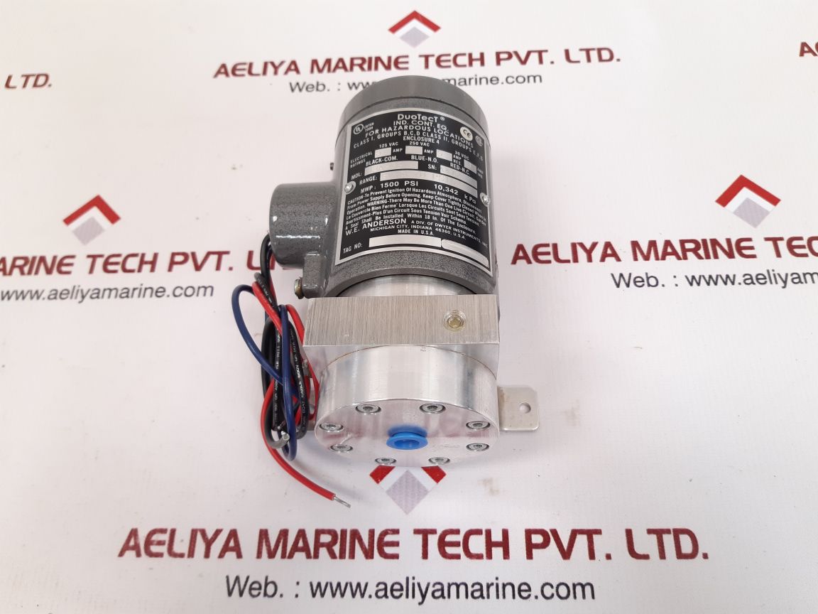 W.e. anderson h3a-3sl differential pressure switch – Aeliya Marine