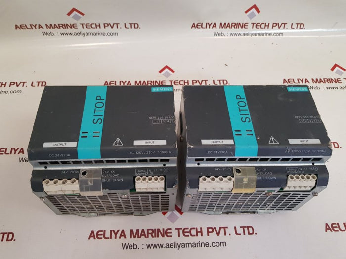 Siemens 6Ep1 336-3Ba00 Sitop Modular 20A ½ Ph Stabilized Power Supply ...