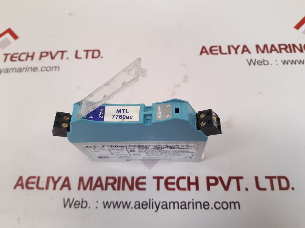 Mtl Instruments Mtl7760Ac Shunt-diode Safety Barrier 250V – Aeliya Marine