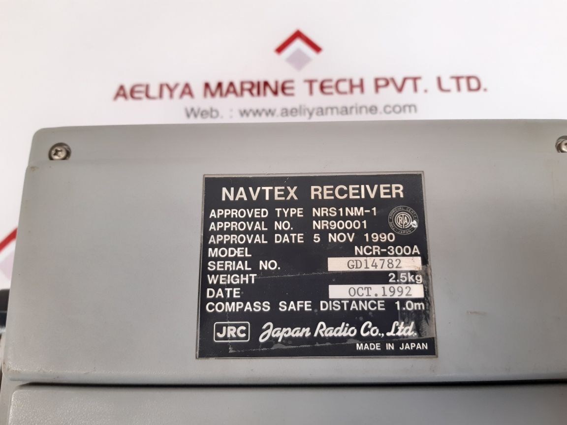 Jrc ncr-300a navtex receiver nrs1nm-1 – Aeliya Marine