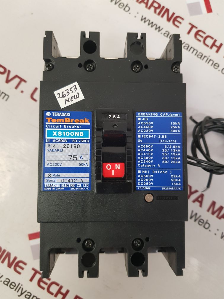 Terasaki xs100nb circuit breaker – Aeliya Marine
