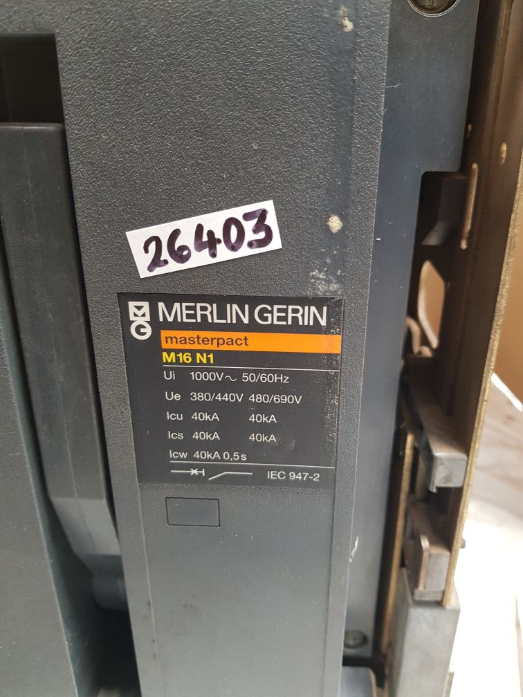 Merlin Gerin Masterpact 1600A M16 N1 Circuit Breaker 1000V 50/60Hz 24 ...