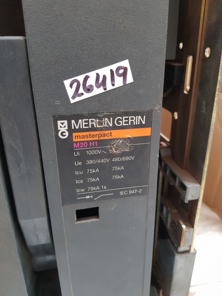 Merlin Gerin Masterpact M20 H1 2000A Circuit Breaker 1000V~ 50/60Hz ...
