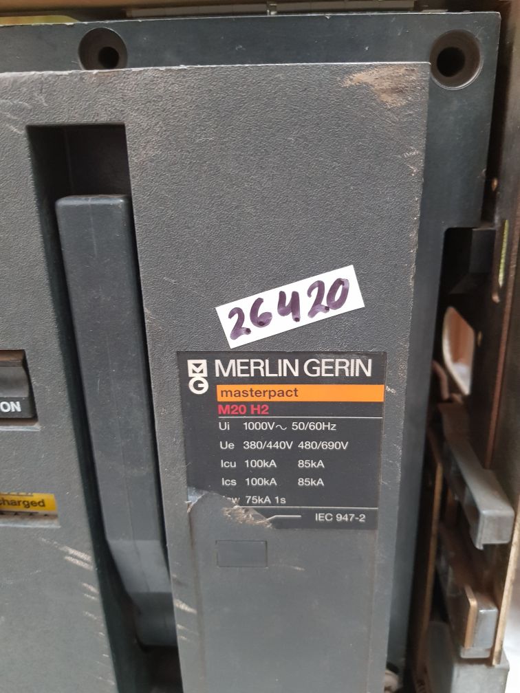 Merlin Gerin Masterpact M20 H2 Circuit Breaker 2000A 1000V~ 50/60Hz ...
