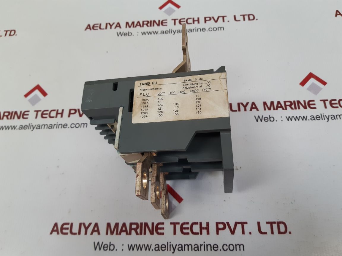 Abb Ta200 Du Thermal Overload Relay 600 Vac Class 10 – Aeliya Marine