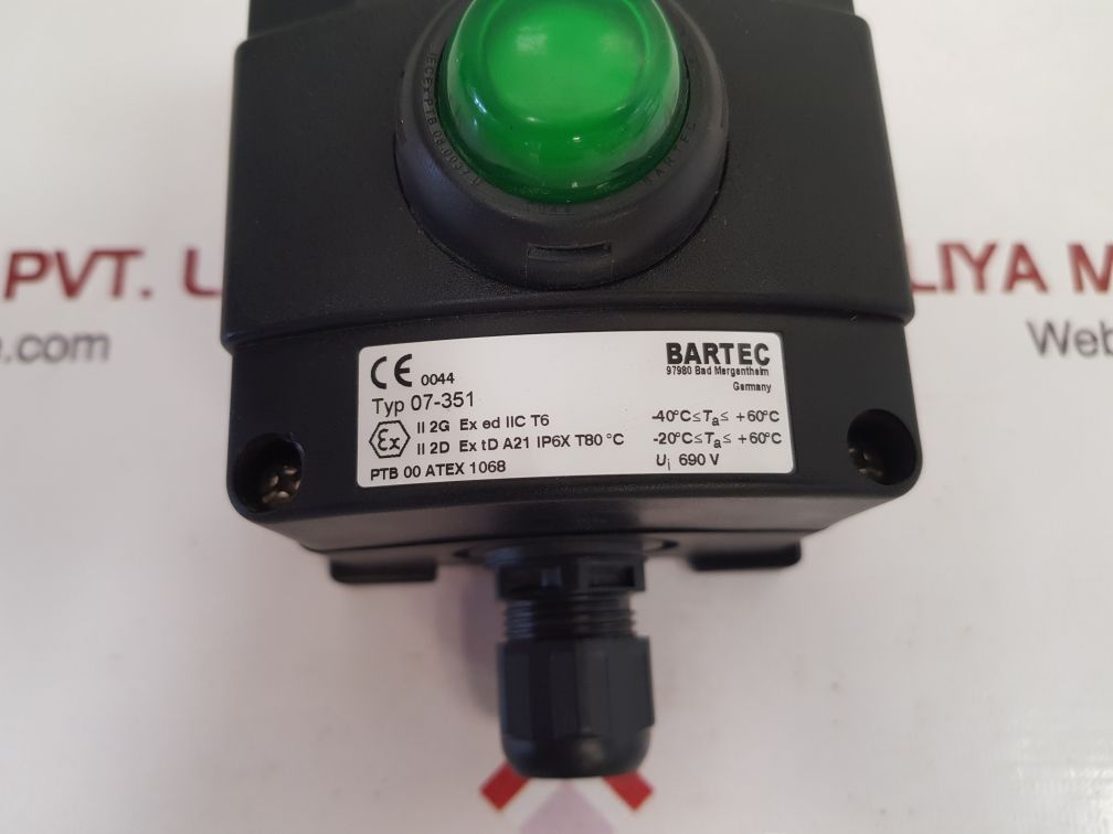 Bartec 07-351 Emergency Push Button Control Station – Aeliya Marine