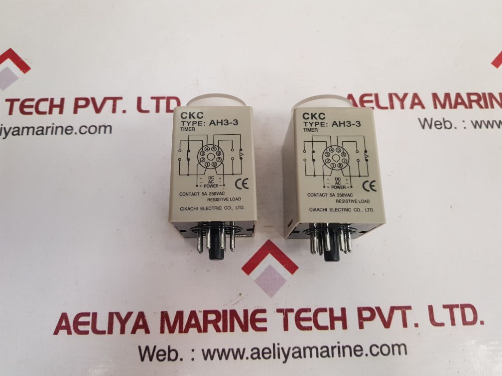Cikachi Electric Ah3-3 Time Delay Relay 0-10 Sec 5A 250Vac – Aeliya Marine
