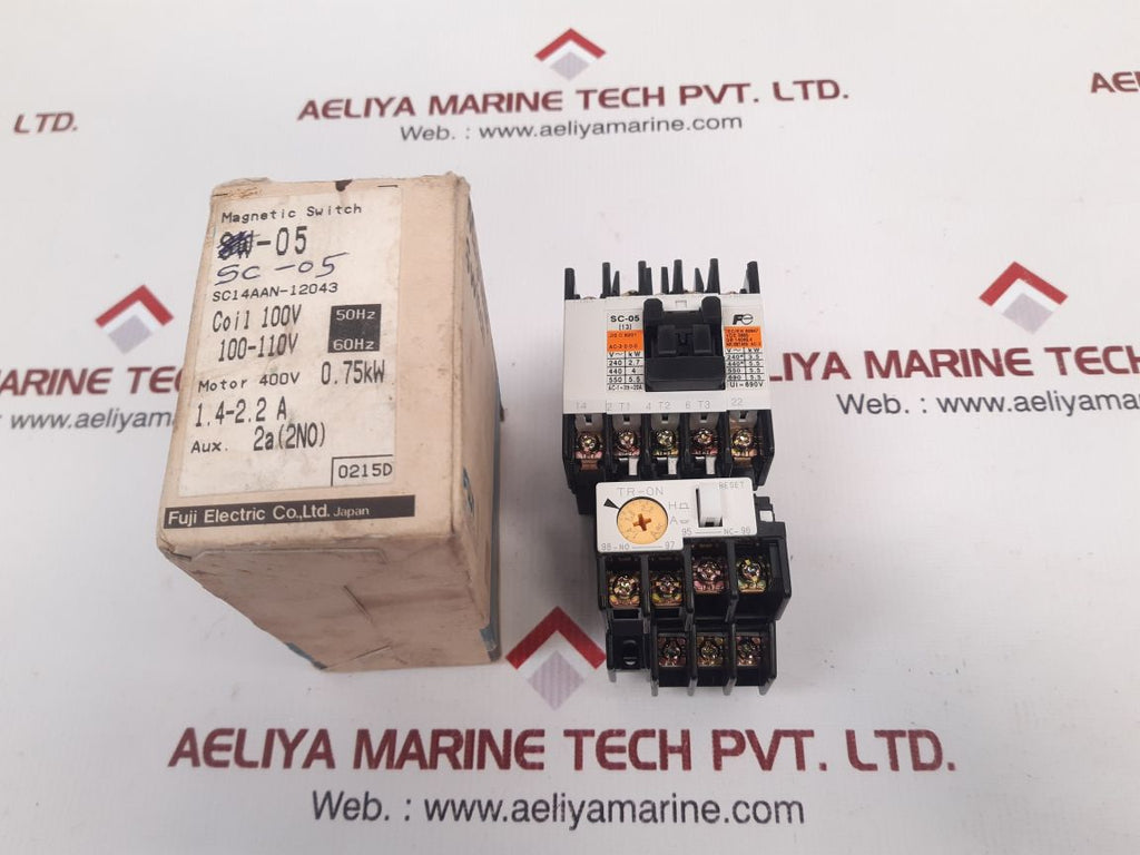 Fuji Electric Sc-05 [13] Magnetic Contactor W/ Tr-0N Aux. Contact 100 ...