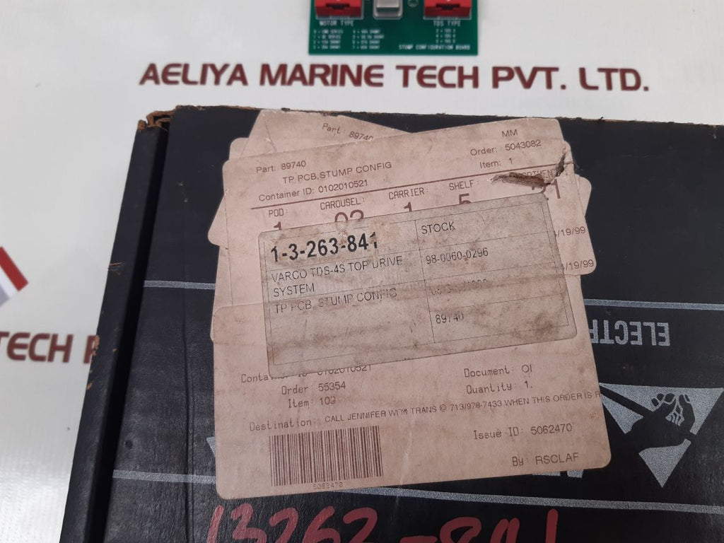 Varco oil tools 89740 stum configuration board – Aeliya Marine