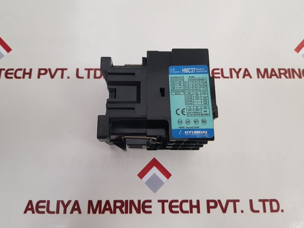 Hyundai Hmc 37 W10 Magnetic Contactor 110V 60Hz – Aeliya Marine