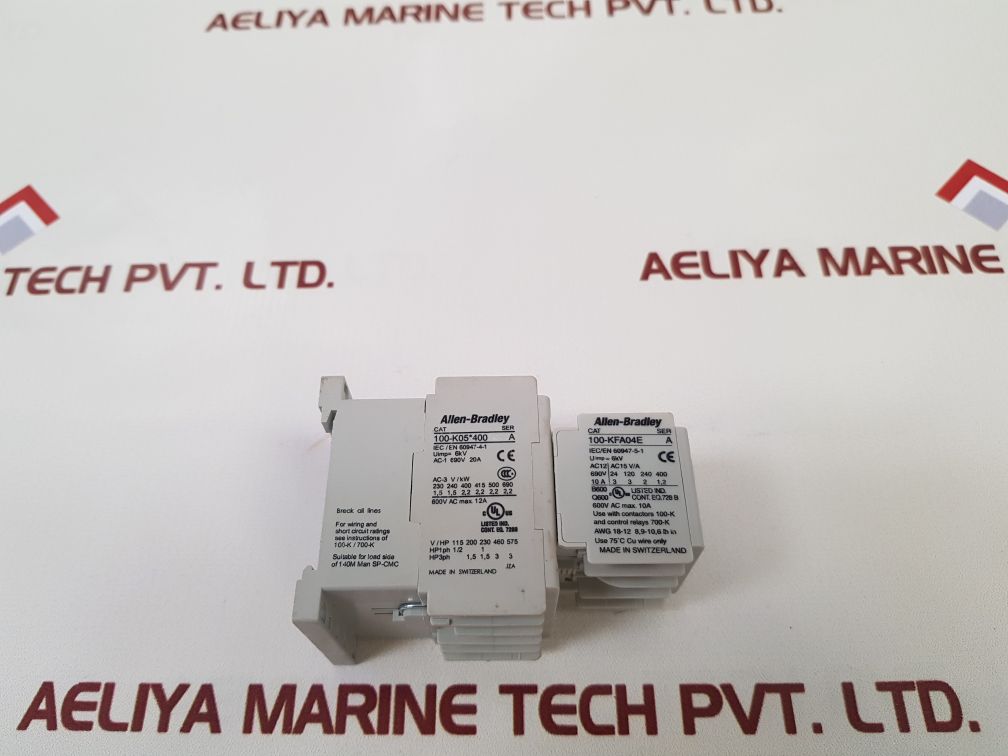 Allen-bradley 100-kfa04E Auxiliary Contact Block 100-k05*400 – Aeliya ...