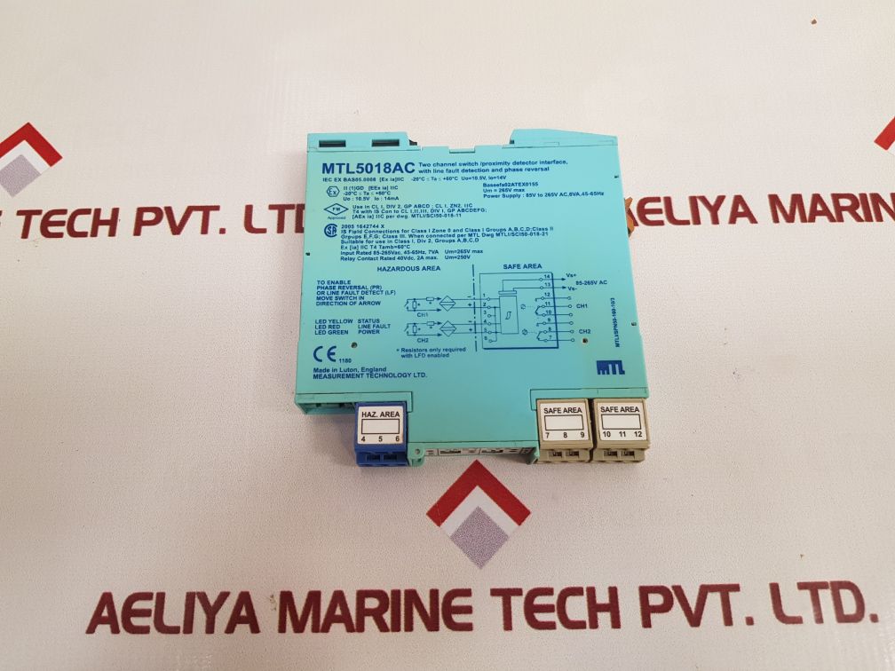 Measurement Technology Mtl 5018Ac Proximity Detector Interface – Aeliya ...