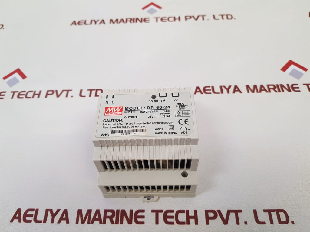 Mean Well Dr-60-24 Power Supply – Aeliya Marine Tech Pvt. Ltd.