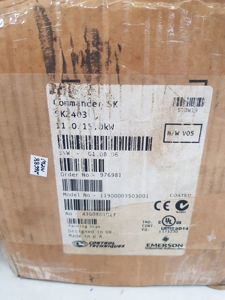 Emerson sk2403 control techniques commander sk inverter – Aeliya Marine