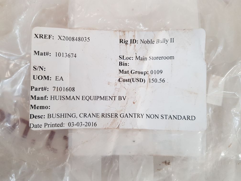 Huisman 7101608 bushing – Aeliya Marine