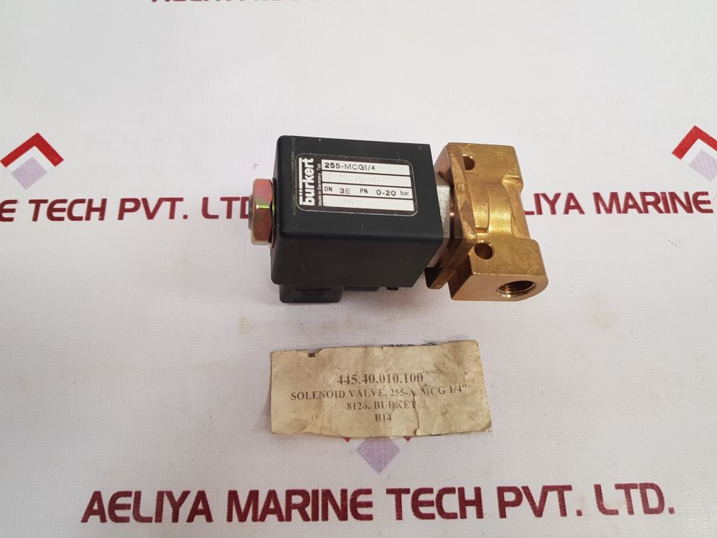 Burkert 255-mcg1/4 Solenoid Valve – Aeliya Marine
