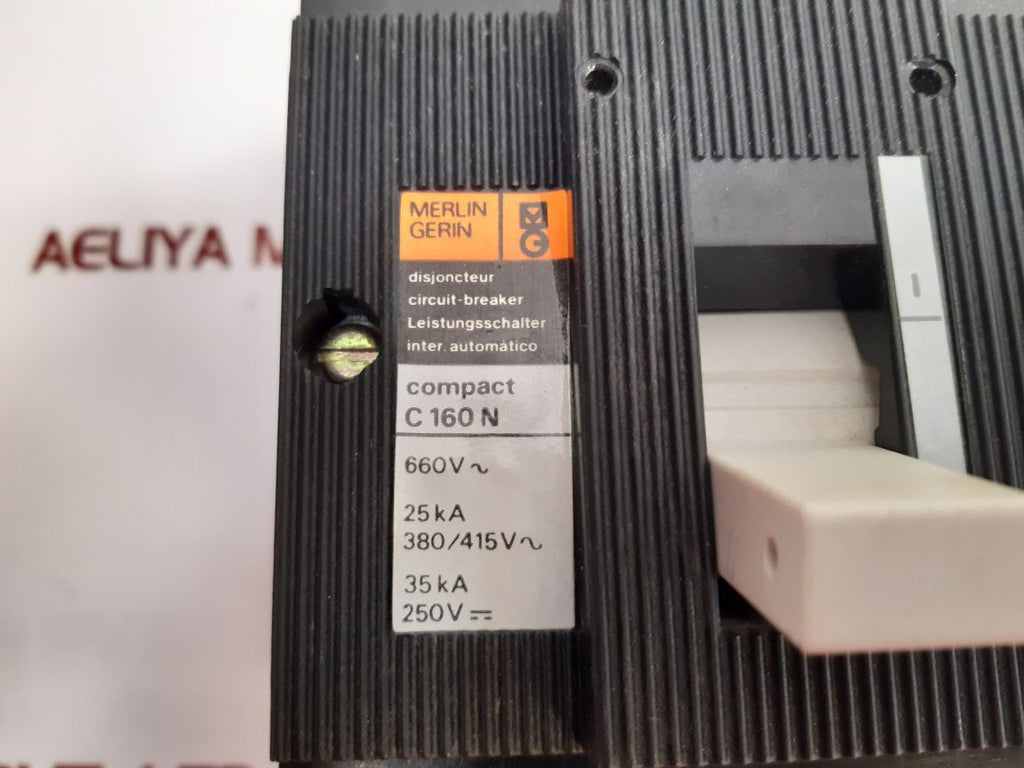 Merlin Gerin Compact C 160 N Circuit Breaker 25/35 Ka – Aeliya Marine
