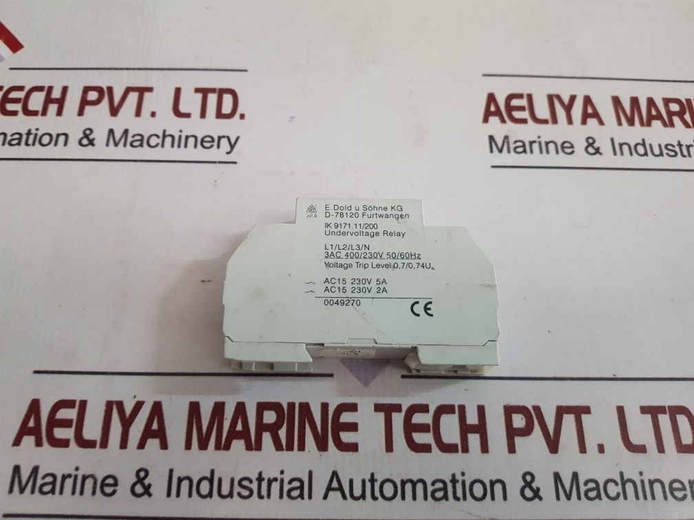 Eds Dold Varimeter Ik9171 Undervoltage Relay – Aeliya Marine
