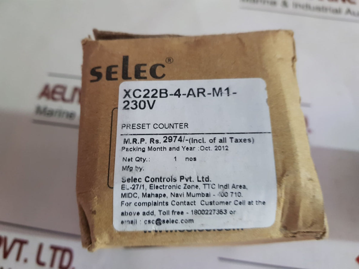 Selec xc 22b digit preset counter xc22b-4-ar-m1 – Aeliya Marine